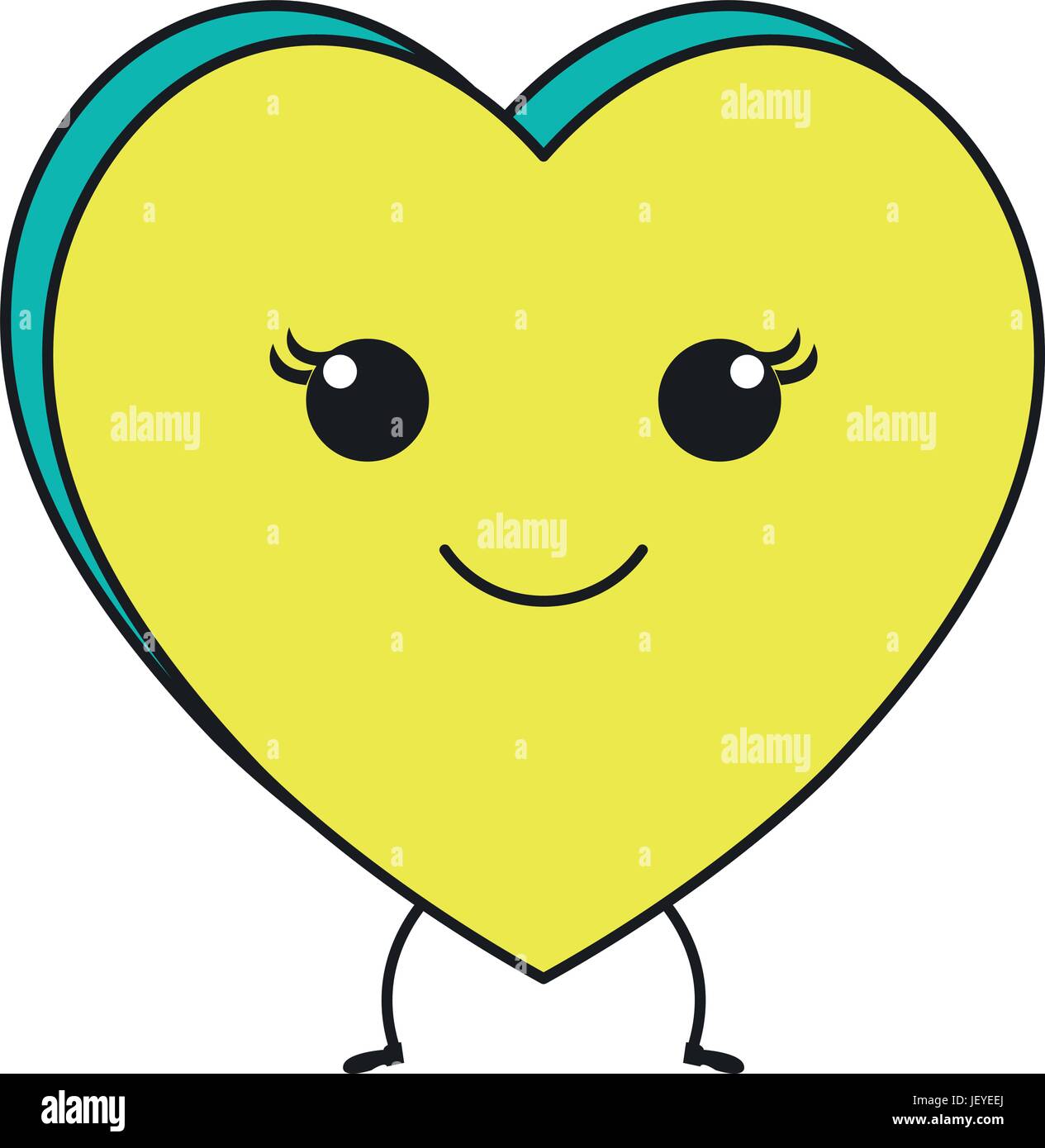 happy heart isolated Stock Vector Image & Art - Alamy