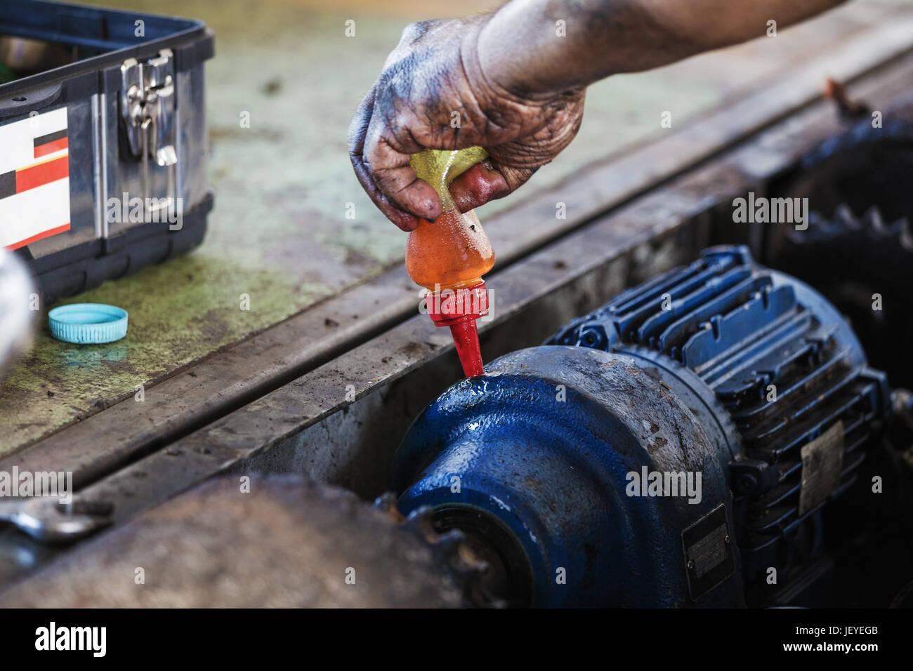 Lubricating hi-res stock photography and images - Alamy