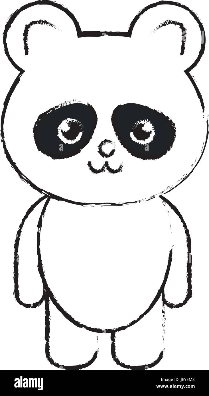 Draw panda Cut Out Stock Images & Pictures - Alamy