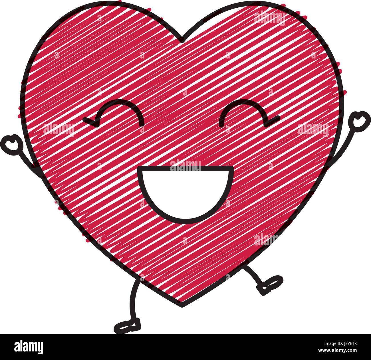 happy heart isolated Stock Vector Image & Art - Alamy