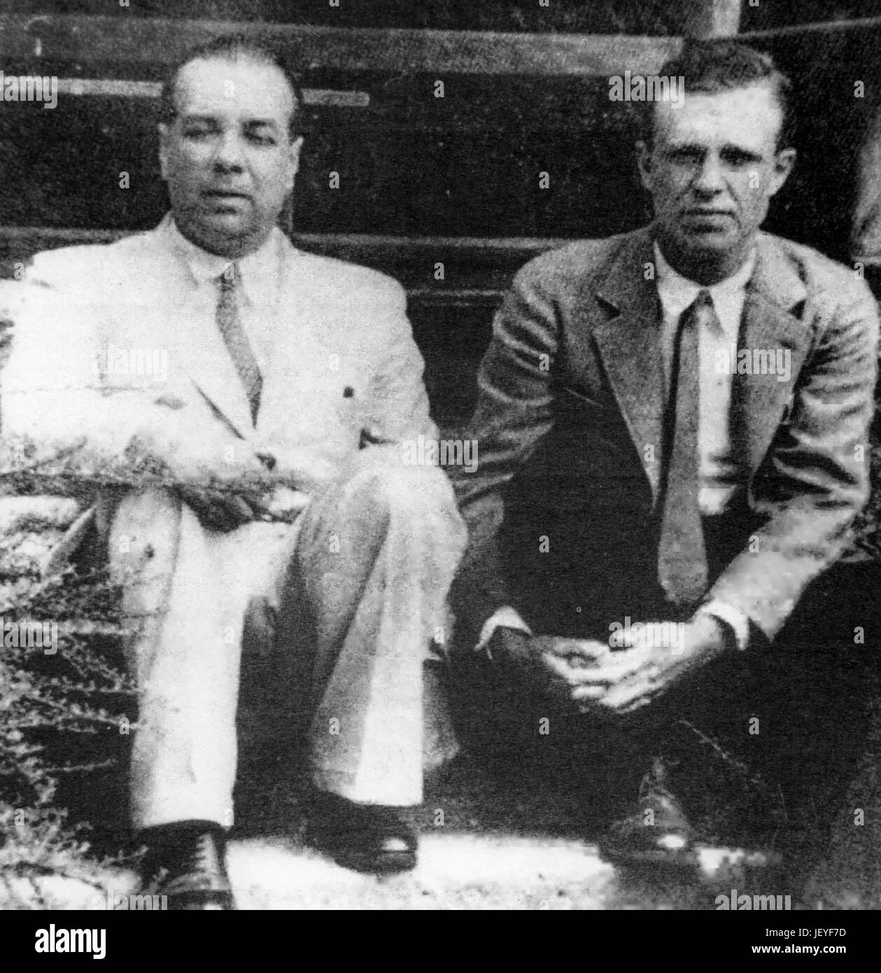 jorge luis borges, adolfo bioy casares, mar del plata, 1943 Stock Photo ...