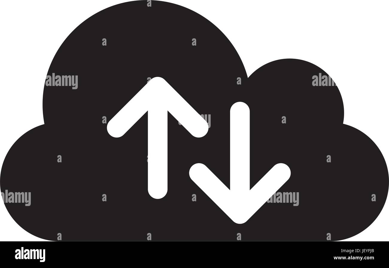 cloud computing with arrows Stock Vector Image & Art - Alamy