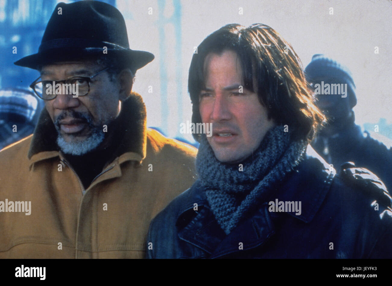 morgan freeman, keanu reeves, chain reaction, 1996 Stock Photo - Alamy