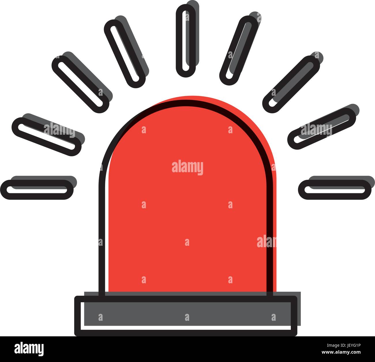 Warning Siren Stock Vector Images - Alamy
