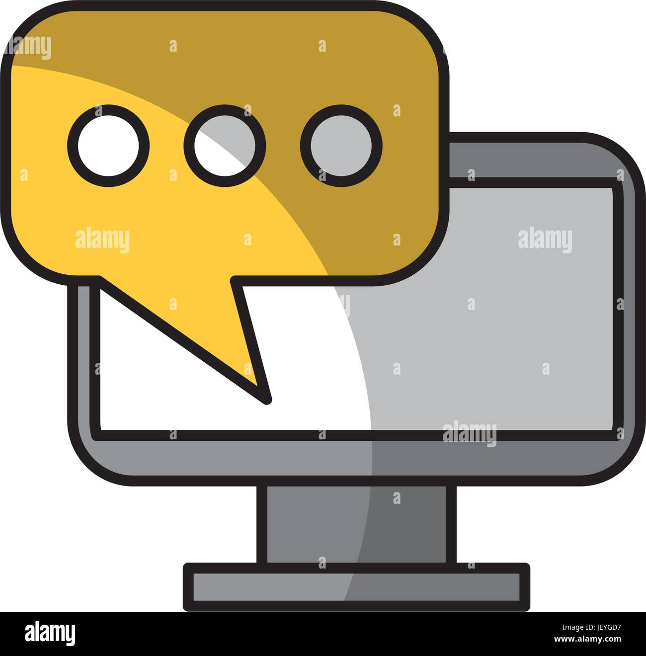 Visual screen speech Stock Vector Images - Alamy