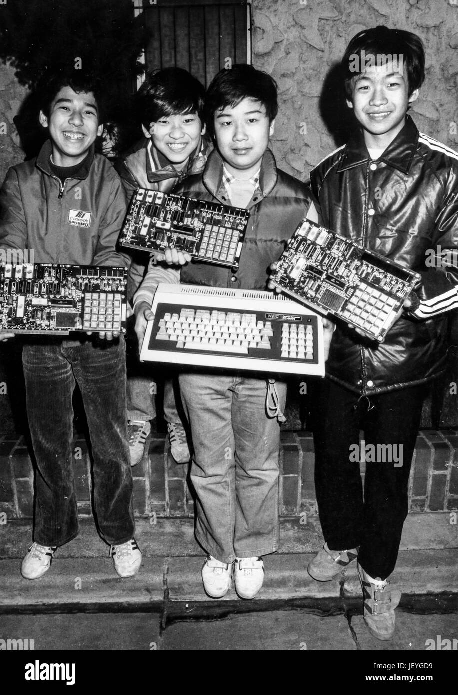 Japanese guys computer components 70s hi-res stock photography and ...