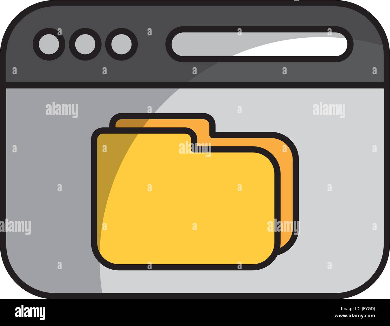 template web with folder Stock Vector Image & Art - Alamy