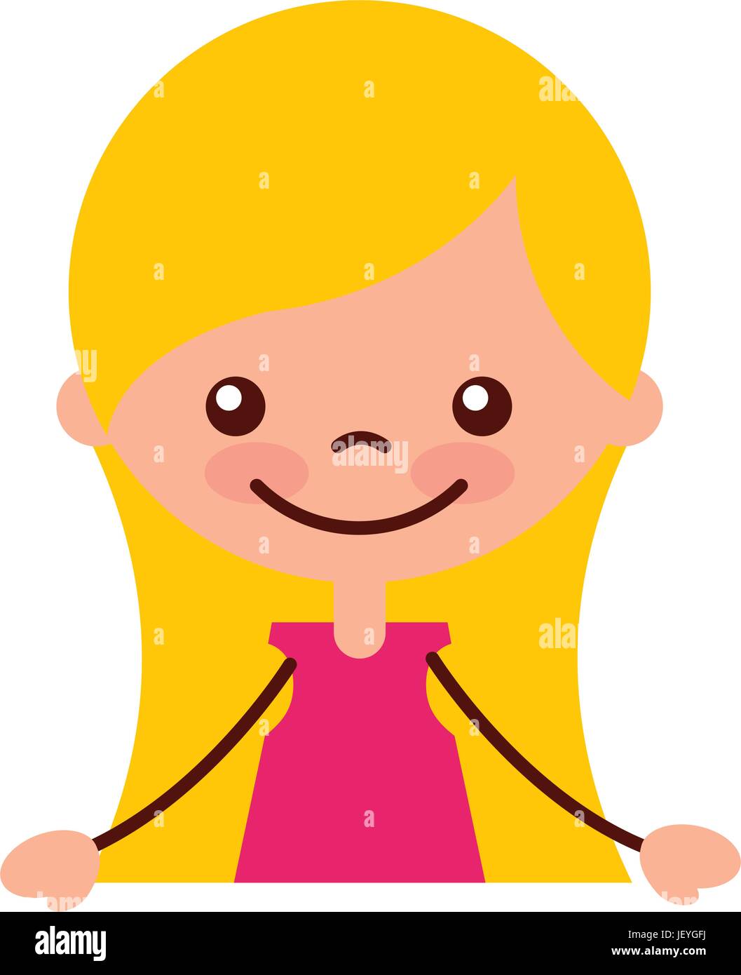 cute girl character icon Stock Vector Image & Art - Alamy