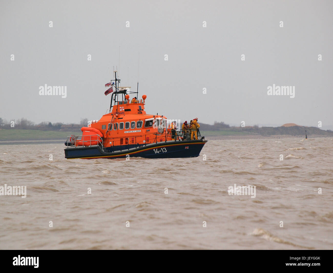 Sheerness all weather Lifeboat on a training exercise Stock Photo - Alamy