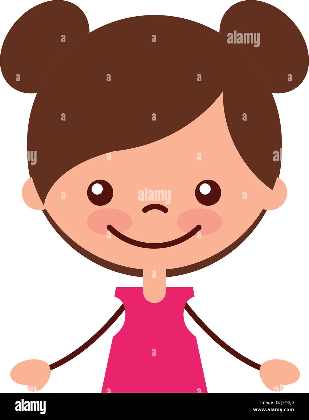 cute girl character icon Stock Vector Image & Art - Alamy