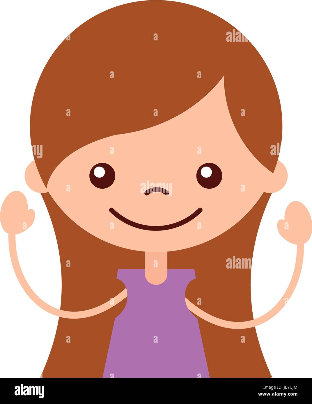 cute girl character icon Stock Vector Image & Art - Alamy