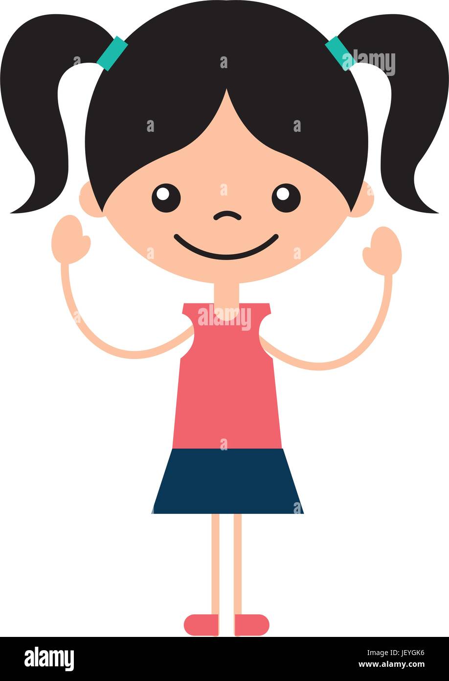 cute girl character icon Stock Vector Image & Art - Alamy