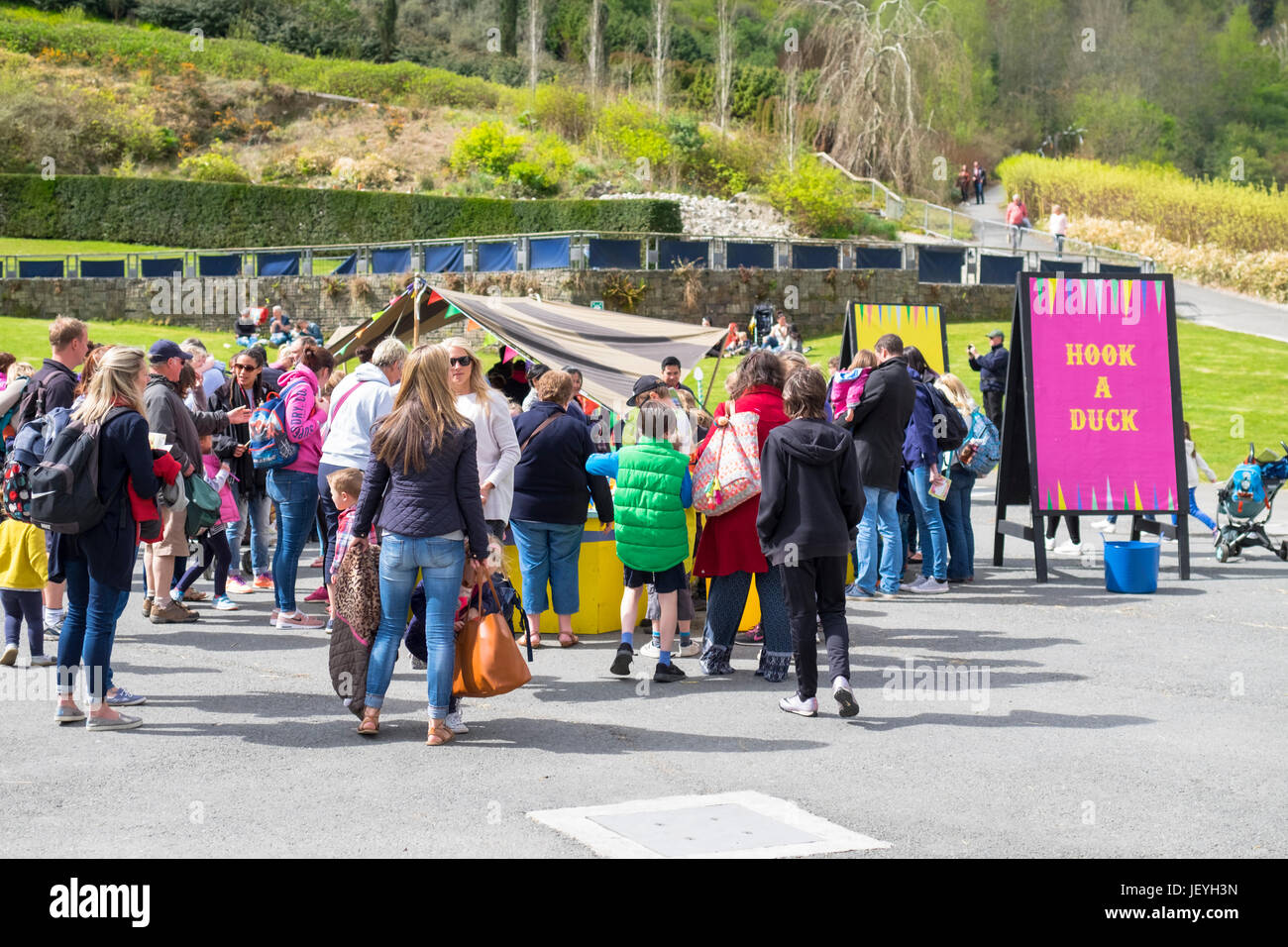 easter activities at the eden project cornwall Stock Photo - Alamy