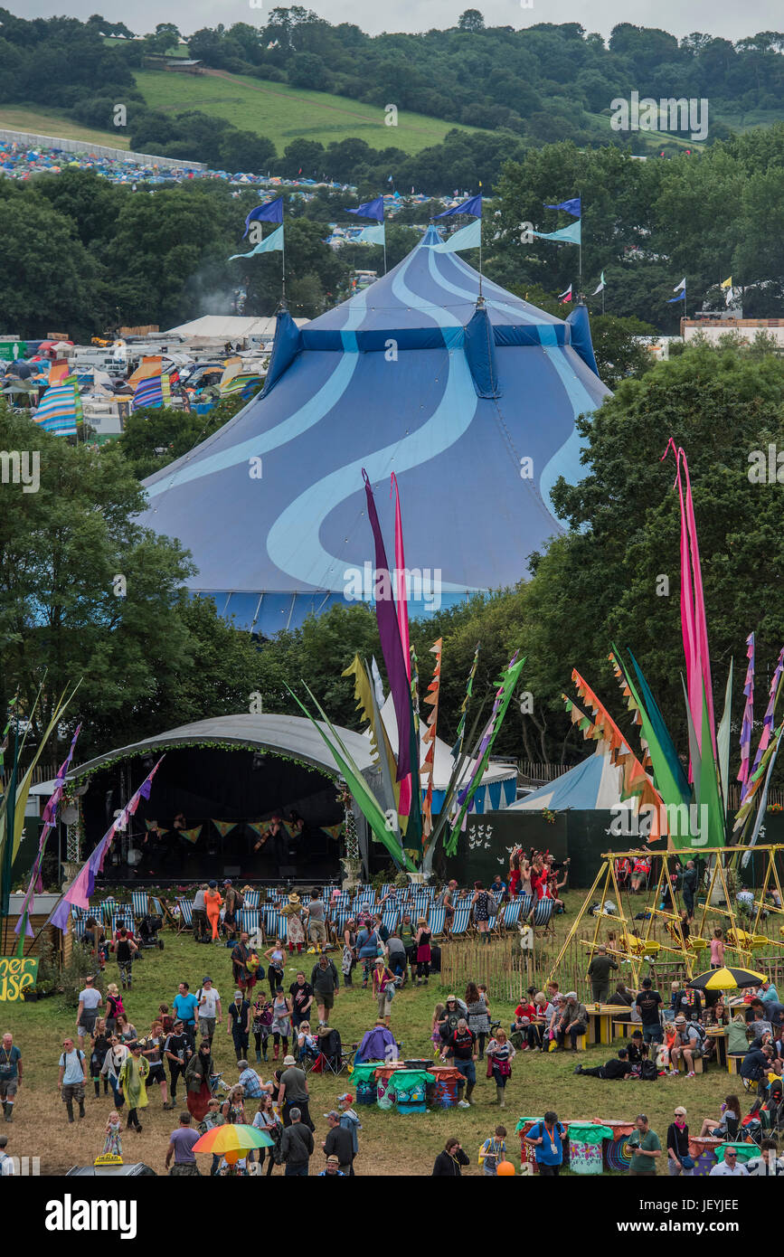 Looking out on the Circus Tent from the Glebeland Tower - The 2017 ...