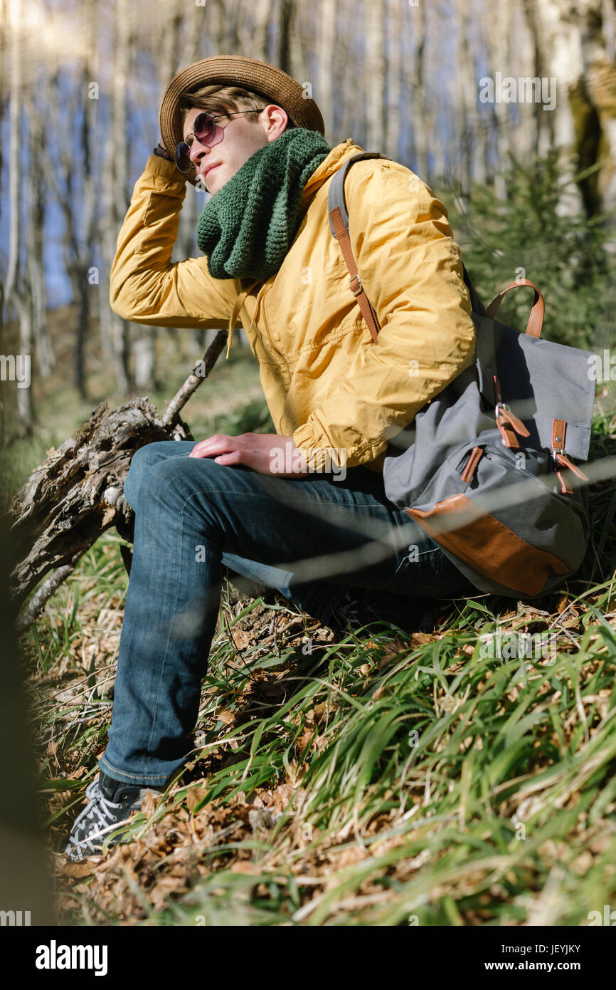 Camp Forest Adventure Travel Remote Relax Concept Stock Photo - Alamy
