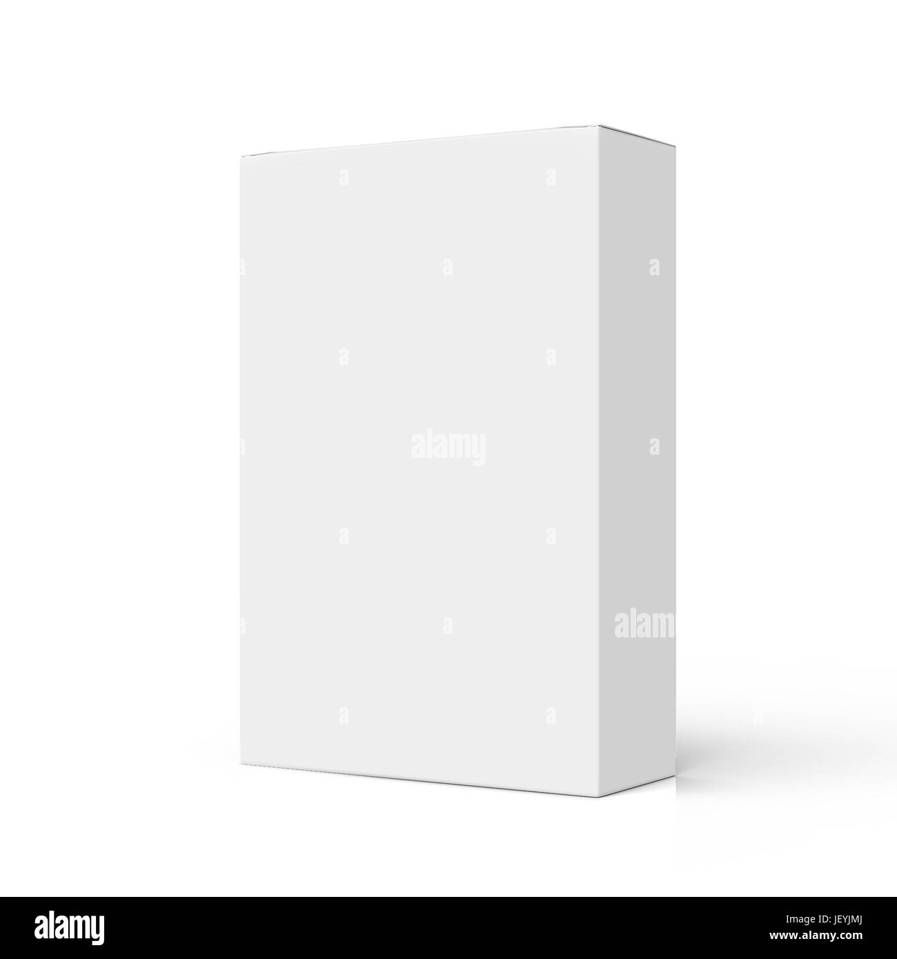 blank left tilt white tall paper box 3d rendering for design use ...