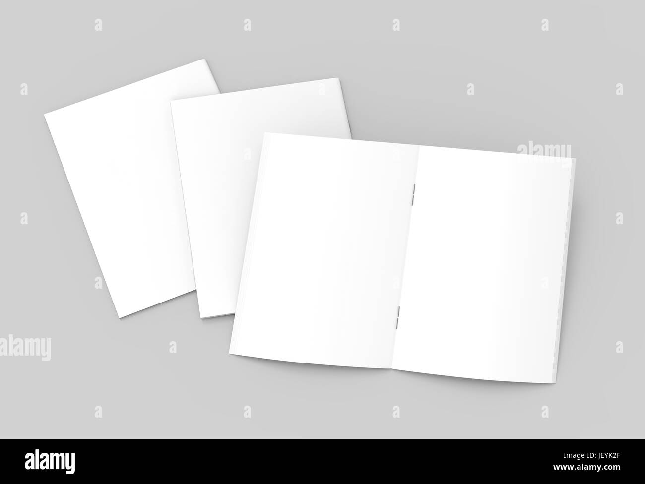 three tilt blank tilt 3d rendering white brochures for design use, one ... three tilt blank tilt 3d rendering white brochures for design use, one ...
