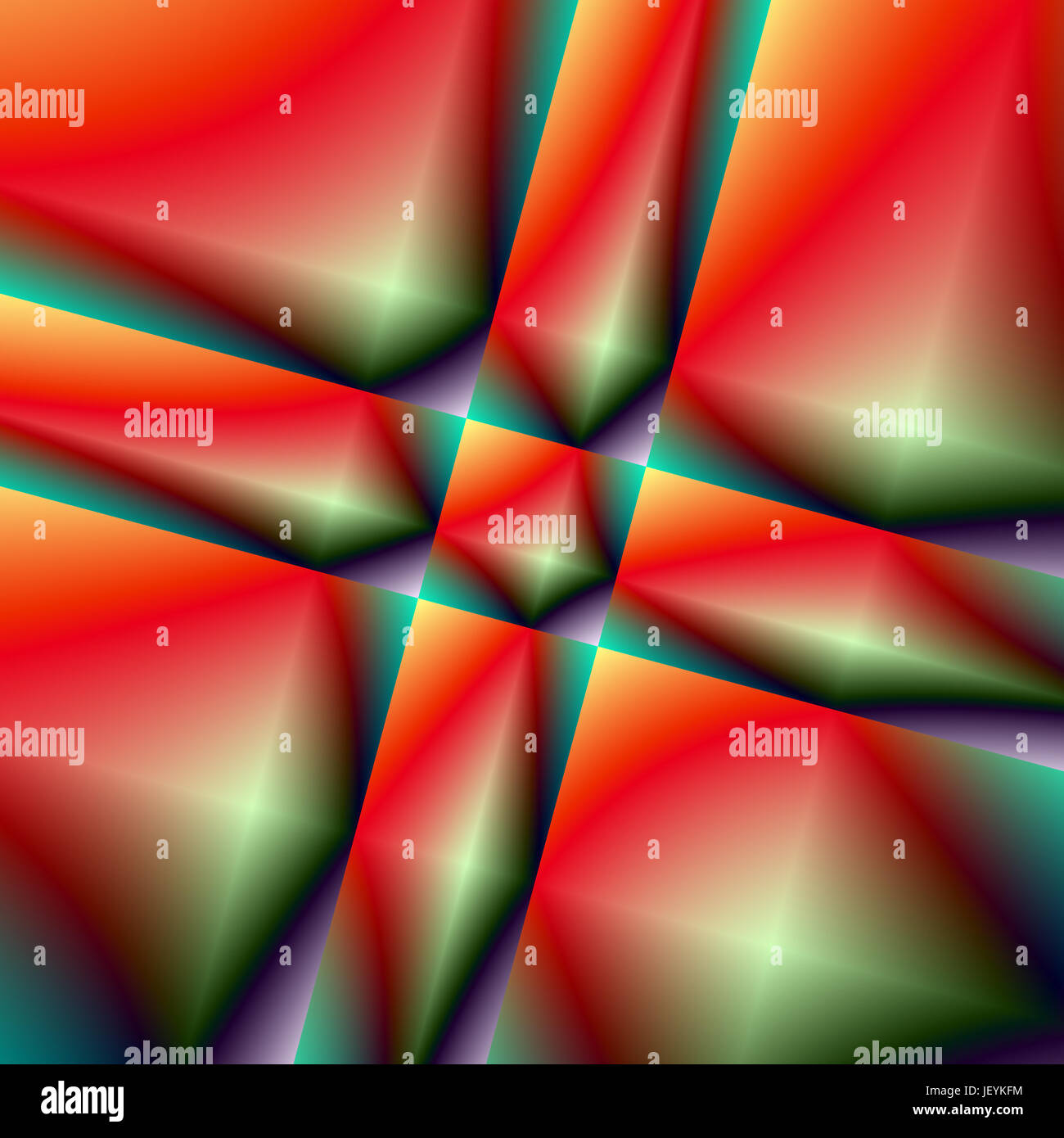 Digital art, abstract three-dimensional objects with soft lighting ...