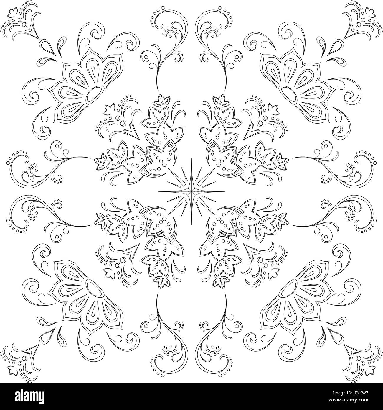Elegance flowery background Stock Vector Images - Alamy