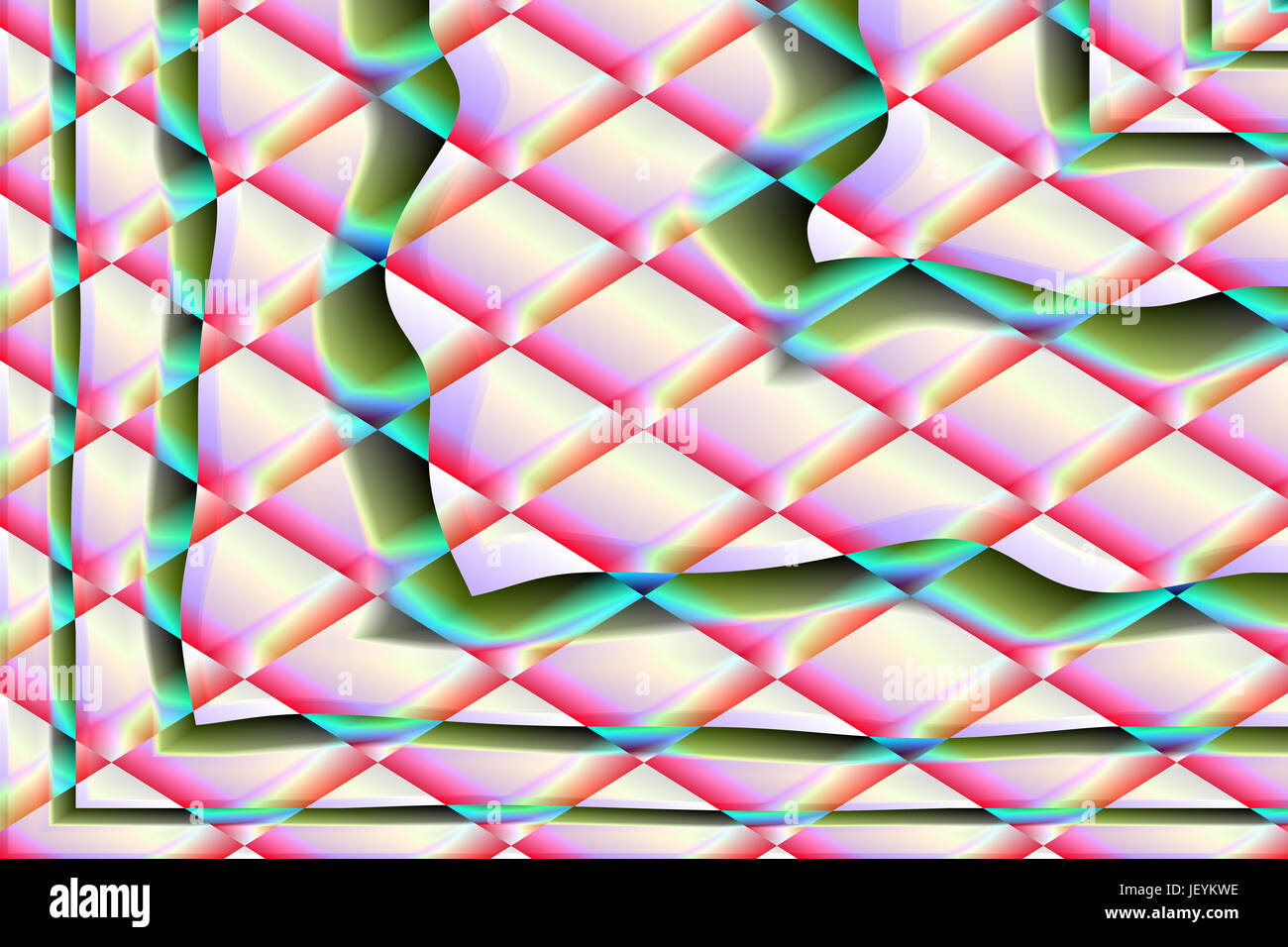 Digital art, abstract three-dimensional objects with soft lighting ...