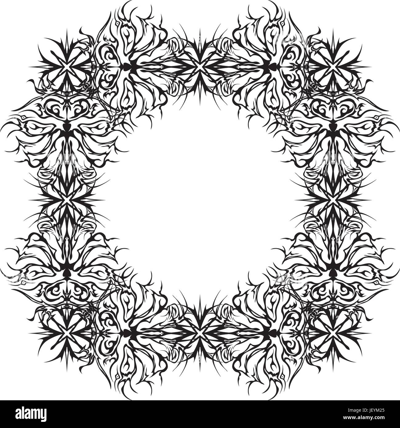 Abstract pattern, frame, contour Stock Vector Image & Art - Alamy