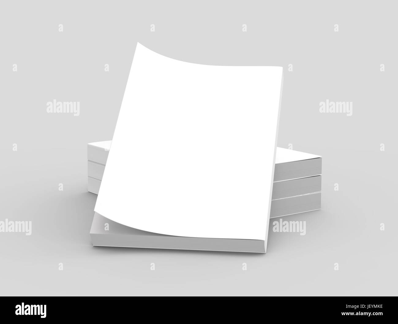 three right tilt books placed on ground and a left tilt book leaning on ...