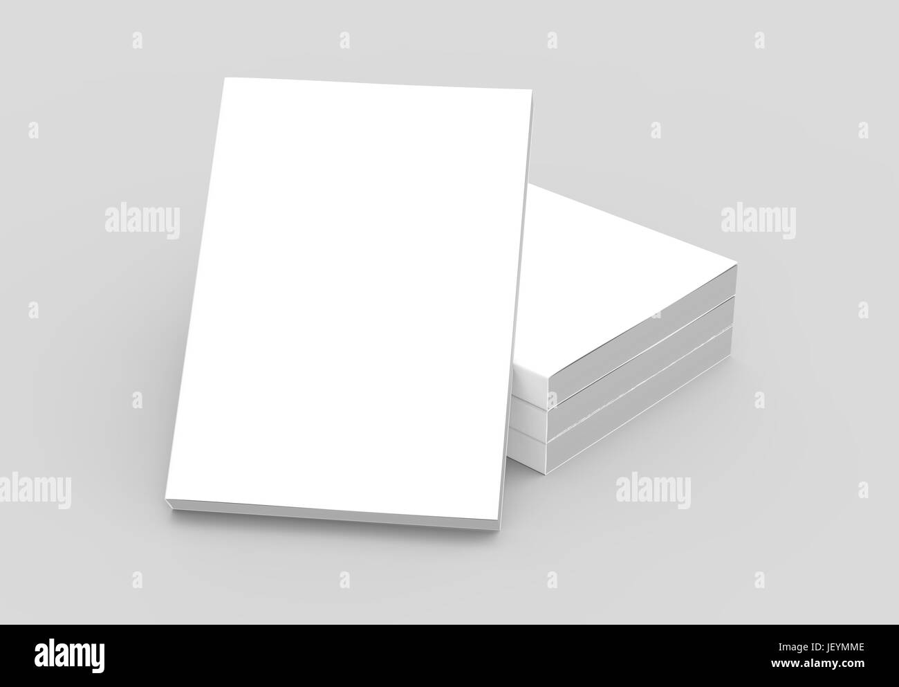 three right tilt books placed on ground and a left tilt book leaning on ...