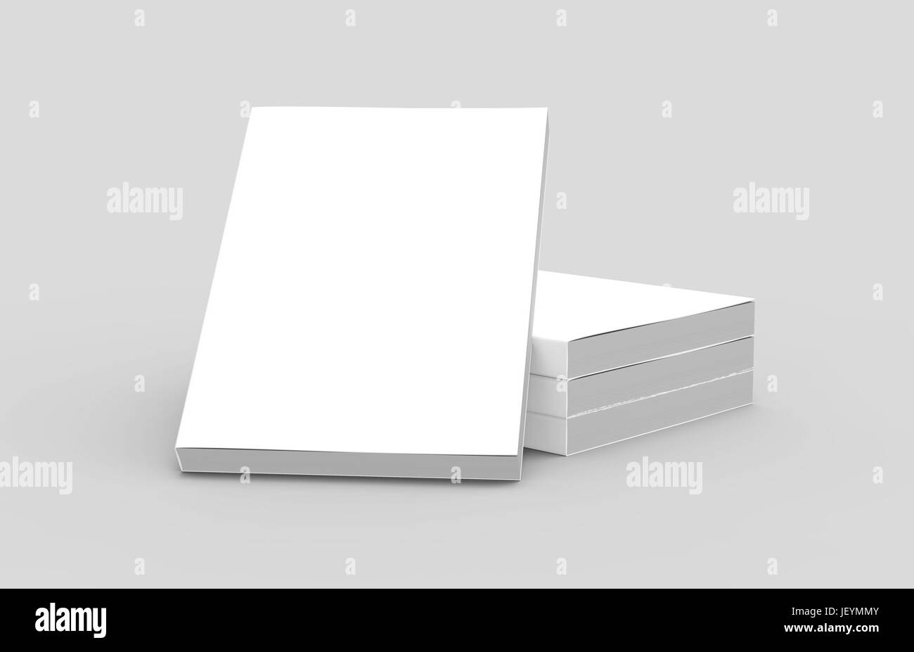 three right tilt books placed on ground and a left tilt book leaning on ...