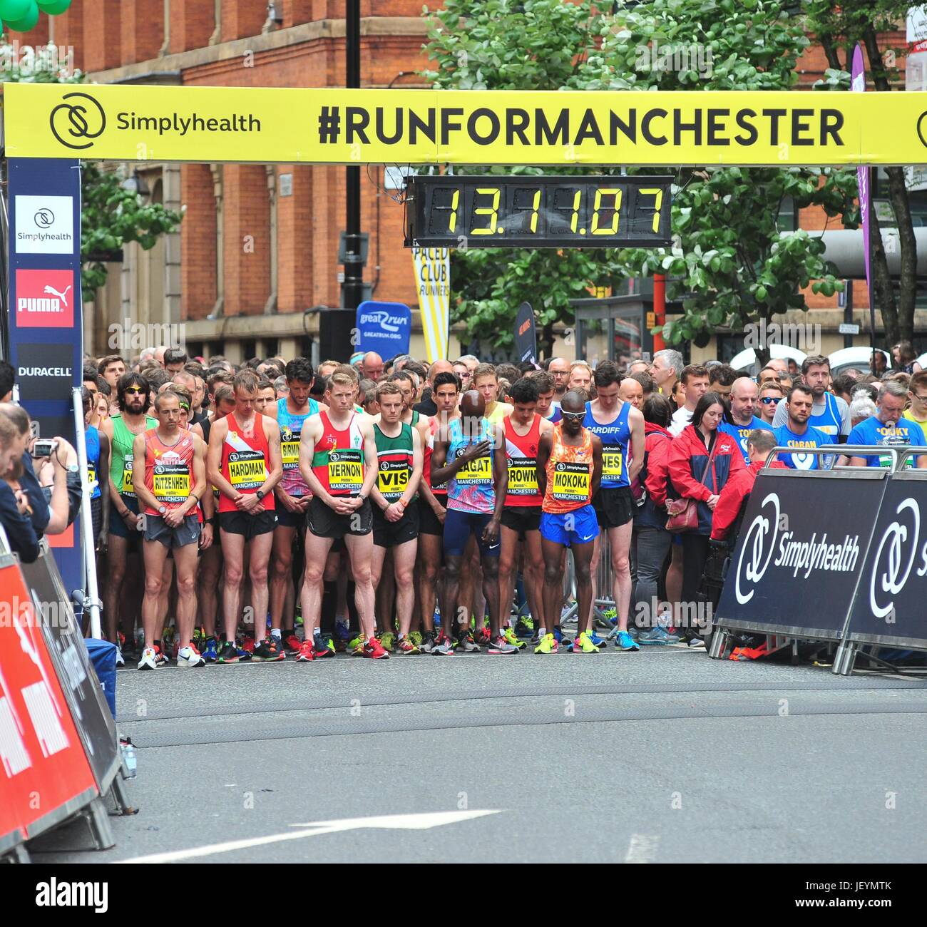 The city of Manchester held the annual Great Manchester run despite the ...
