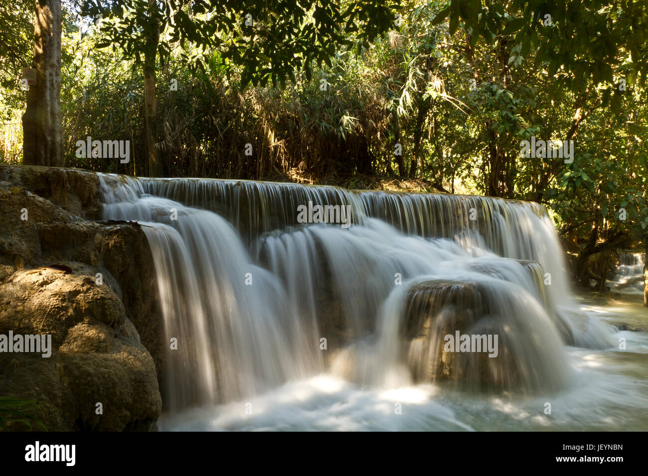 Waterfall in rain forest Stock Photo - Alamy