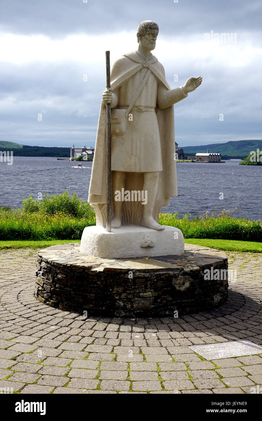 Holy religious Site Station Island St Patrick's Purgatory Pilgrimage Lough Durg Ireland Stock ...