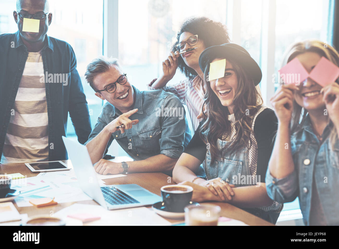 Coworkers Laughing High Resolution Stock Photography and Images - Alamy