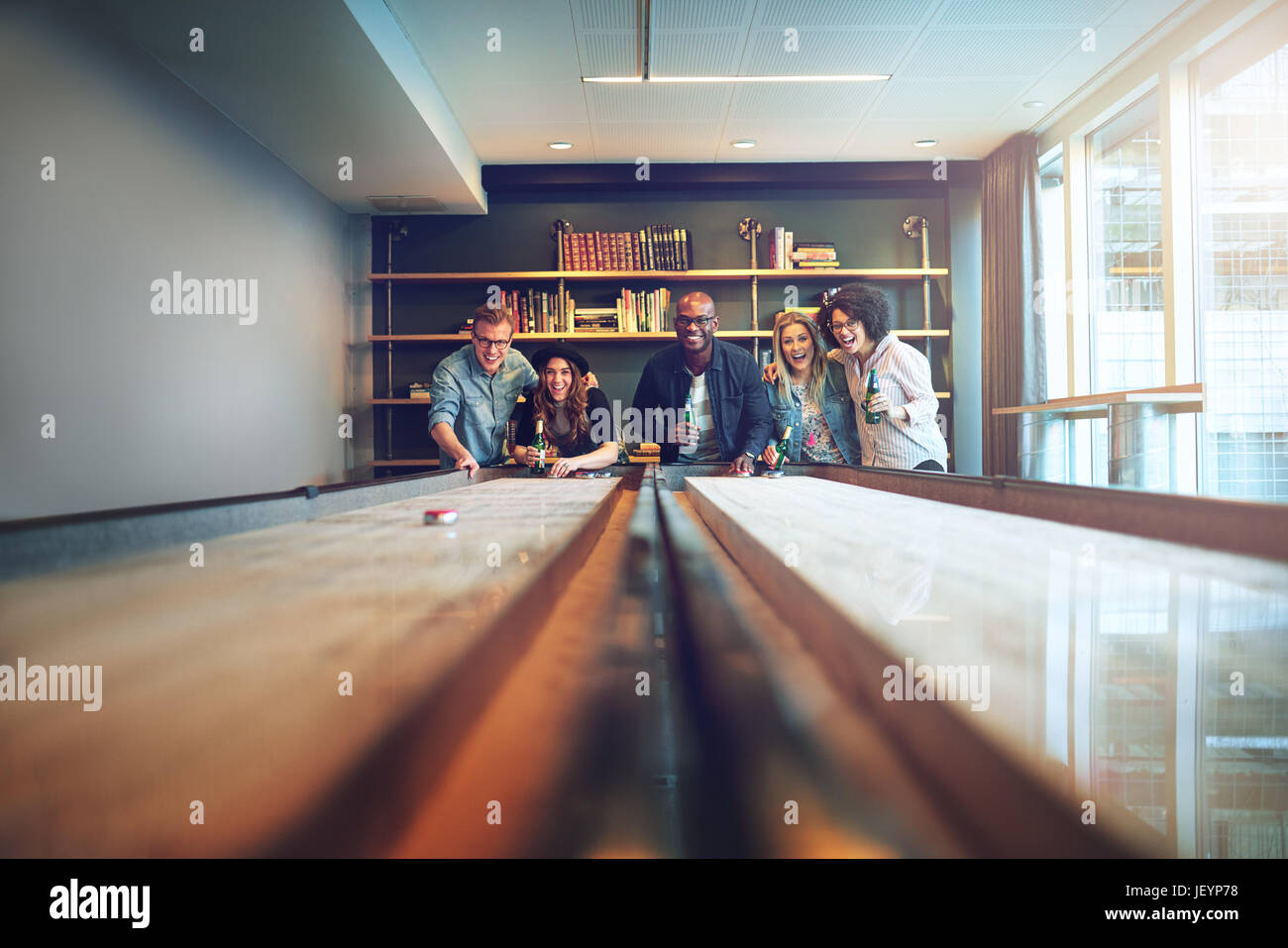 Mixed races friends having fun hi-res stock photography and images - Alamy