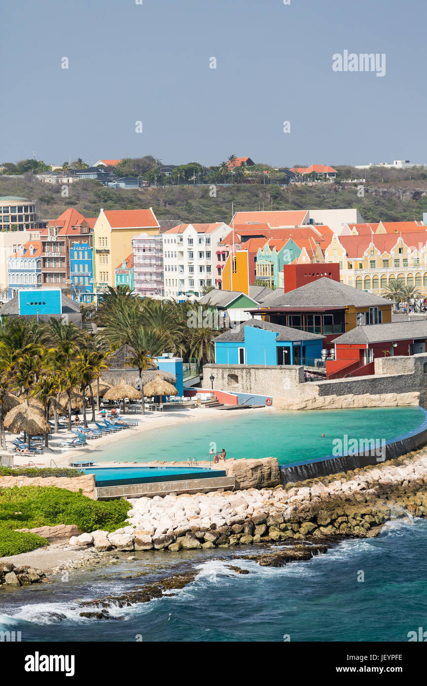 Colorful Resorts on the Island of Curacao Stock Photo - Alamy