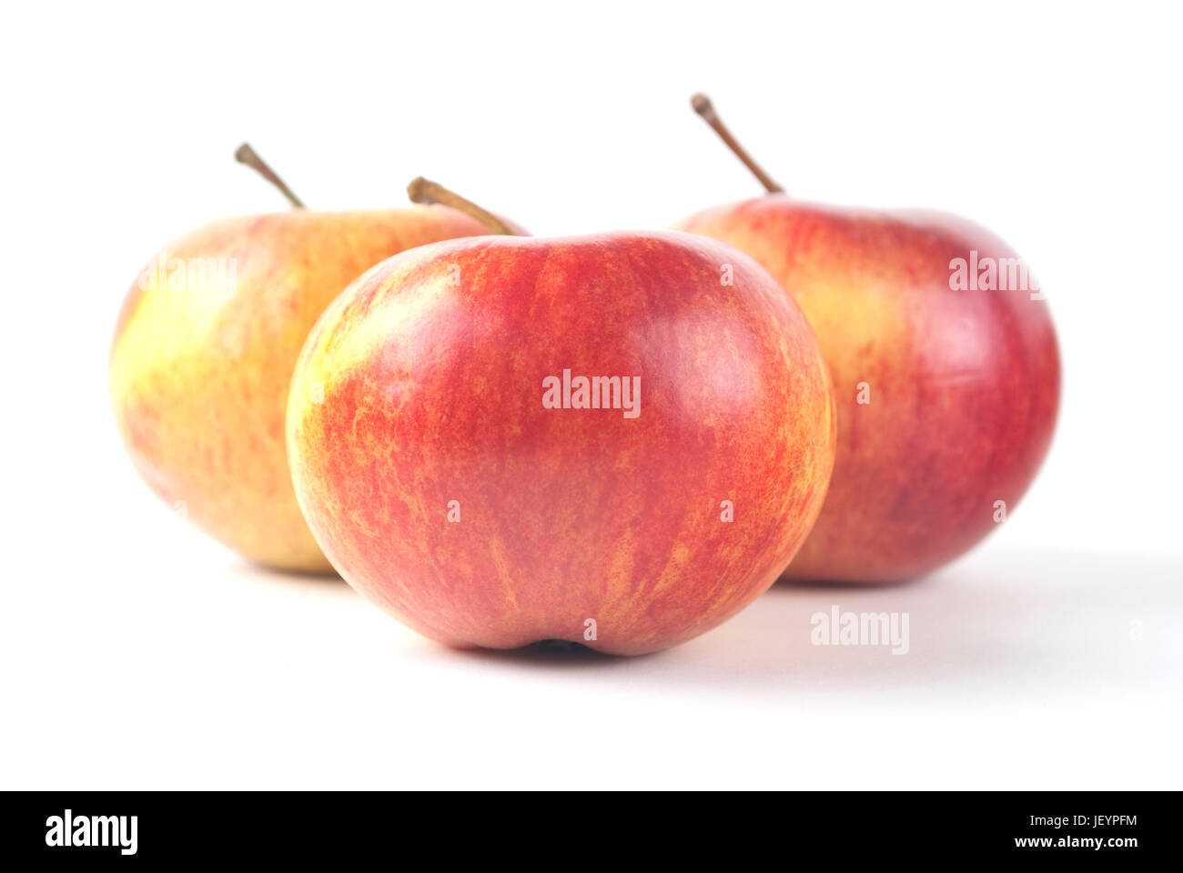 Three apples Cut Out Stock Images & Pictures - Alamy