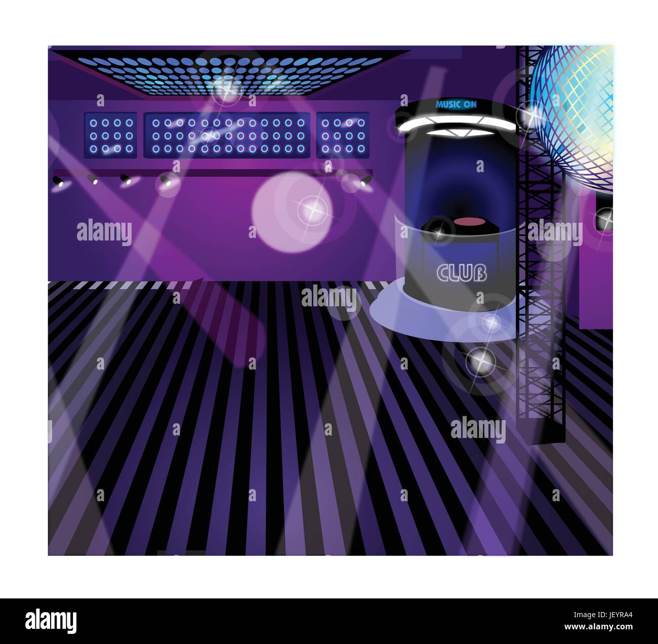 Night club dancing inside Cut Out Stock Images & Pictures - Alamy