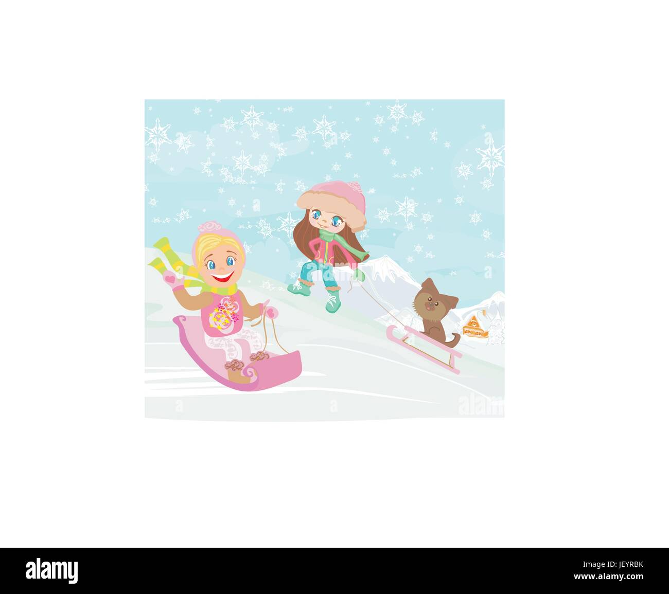 Girl laughing outdoors Stock Vector Images - Alamy