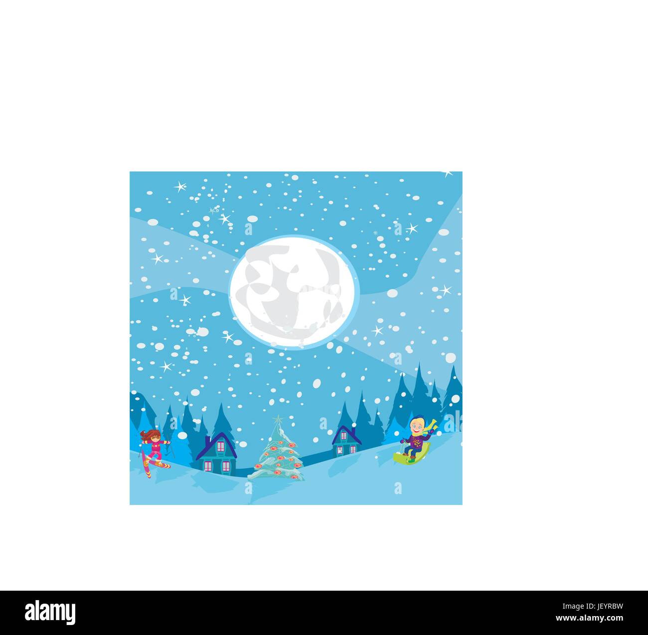 Children playing slide laughing Stock Vector Images - Alamy