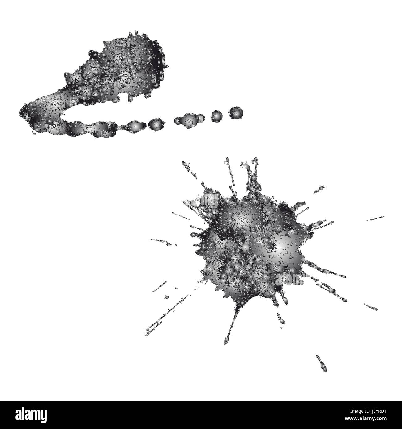 drip, element, vector, blots, splash, ink, drop, drops, seeping ...
