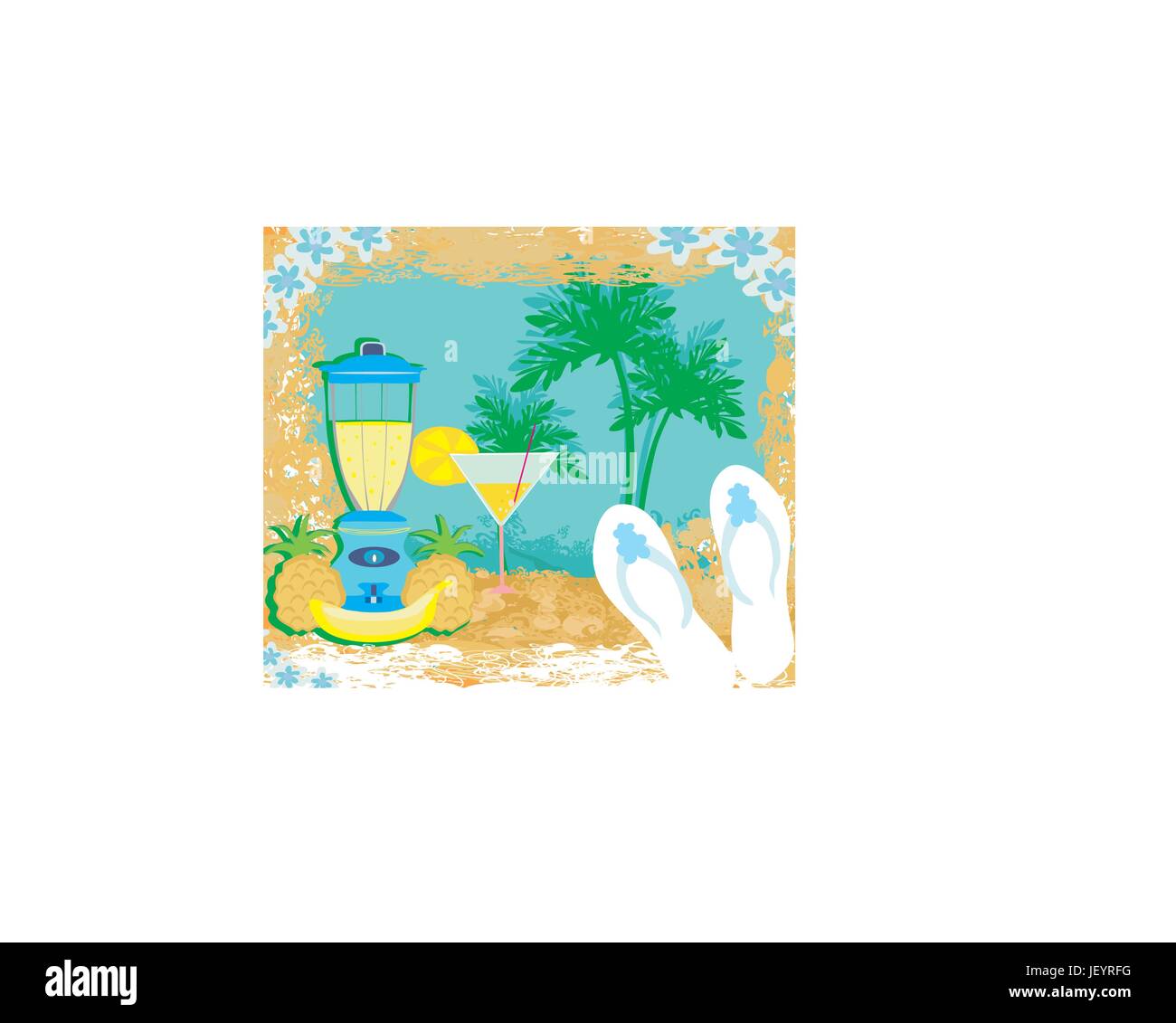 Elegant orange tree decor Cut Out Stock Images & Pictures - Alamy