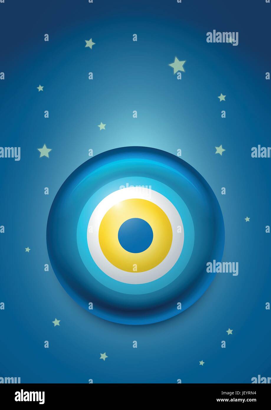 Blue glass charm Stock Vector Images - Alamy