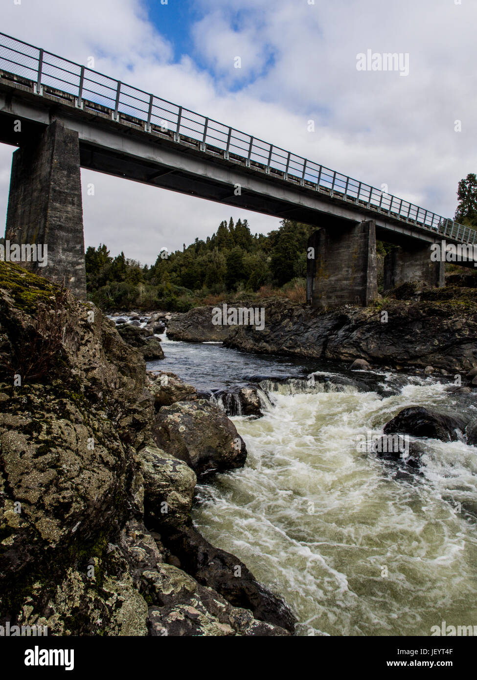 Whakapapa River Bridge, Owhango, Ruapehu District, North Island, New ...
