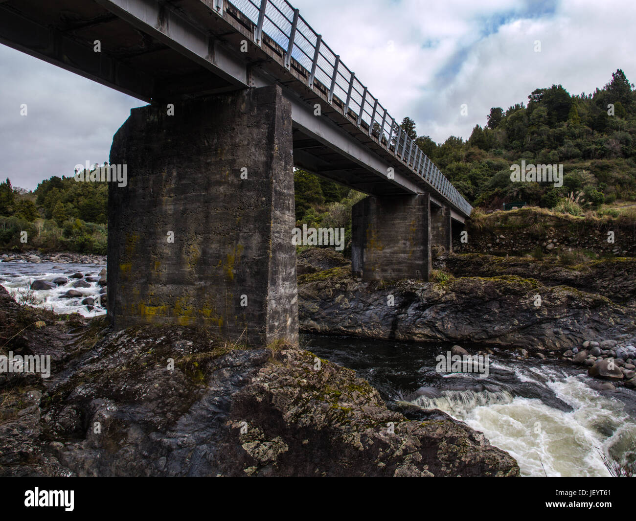 Whakapapa River Bridge, Owhango, Ruapehu District, North Island, New ...