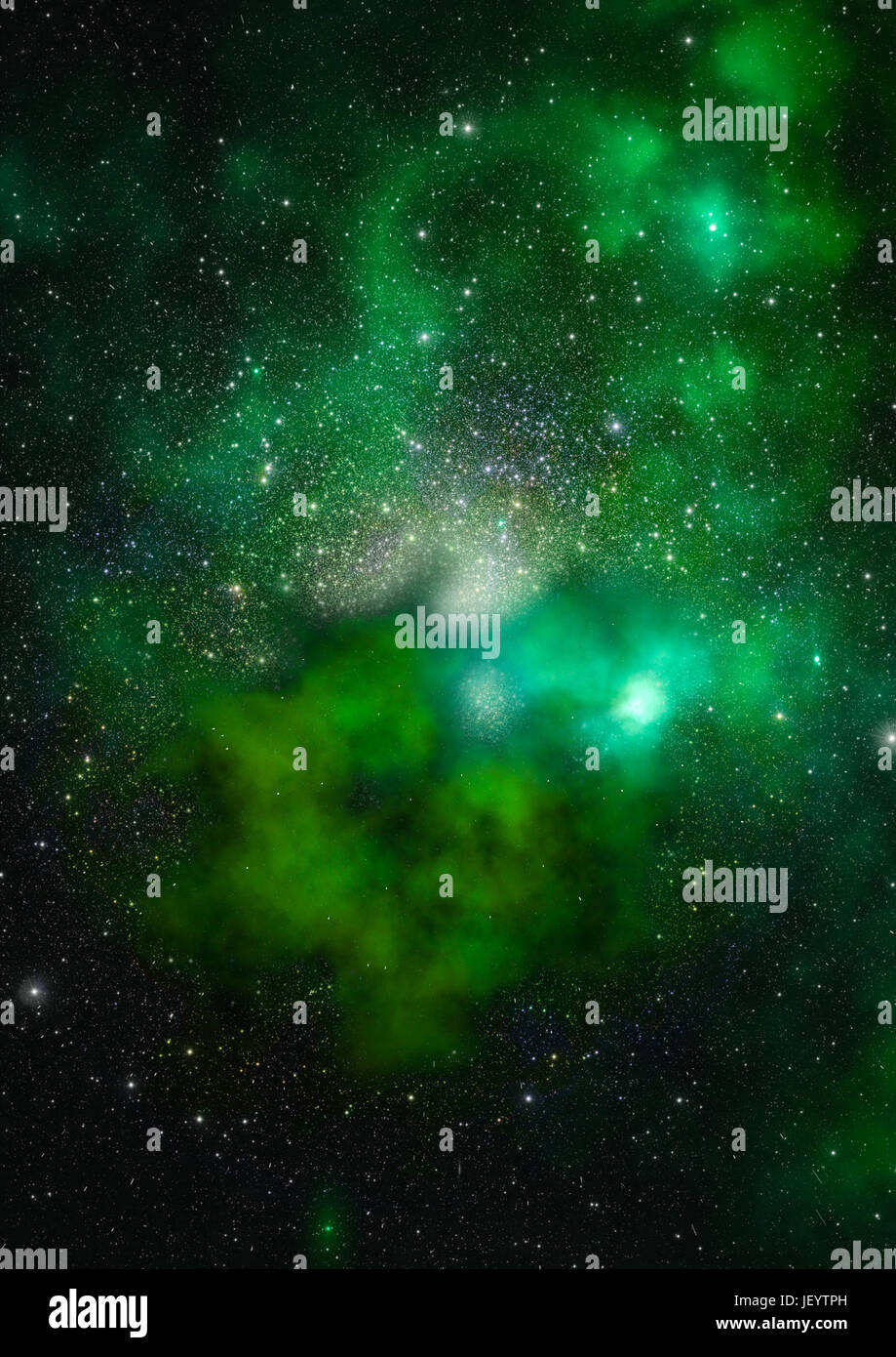 Being shone nebula Stock Photo - Alamy