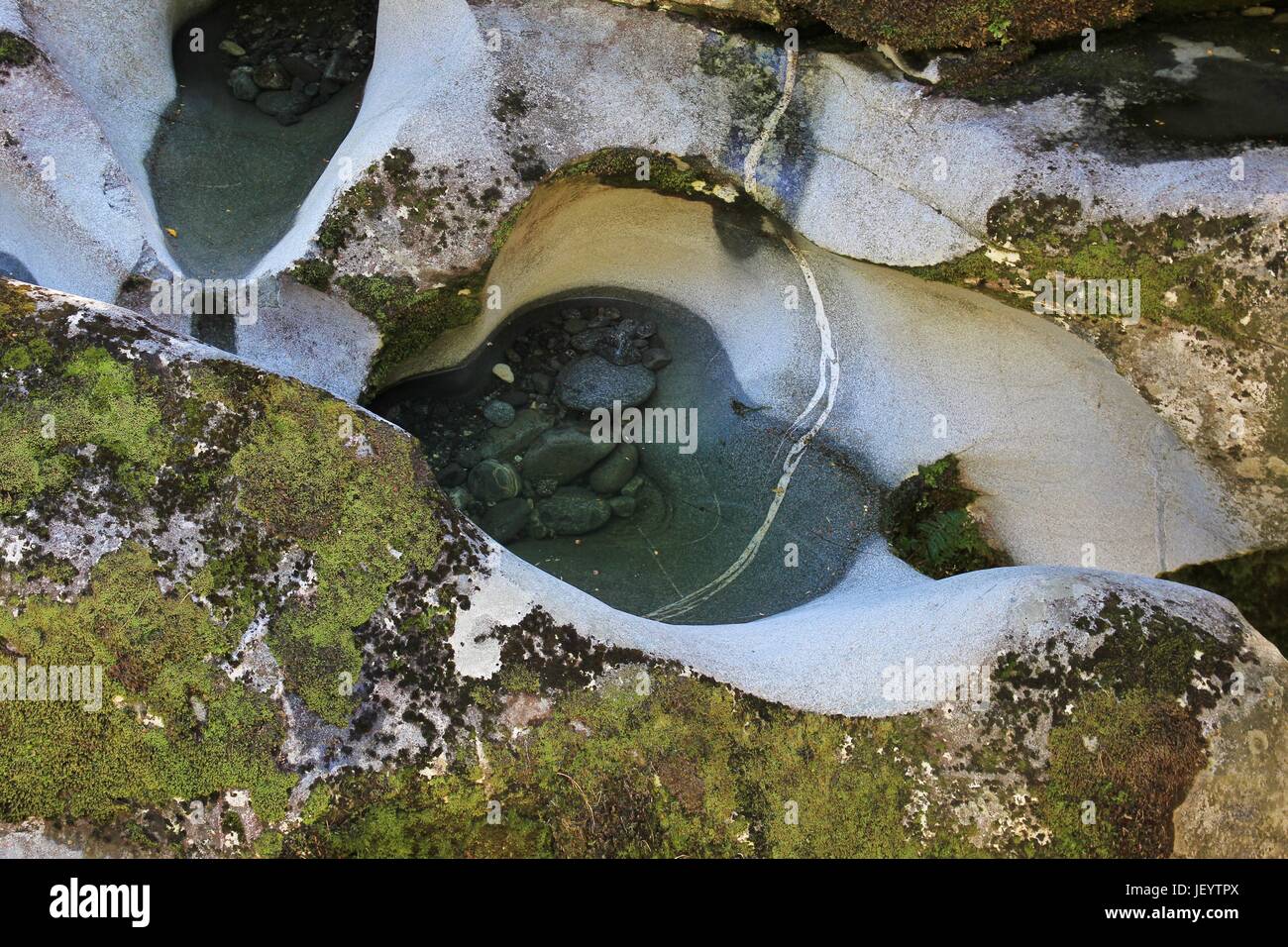 Rock formation in a river Stock Photo - Alamy