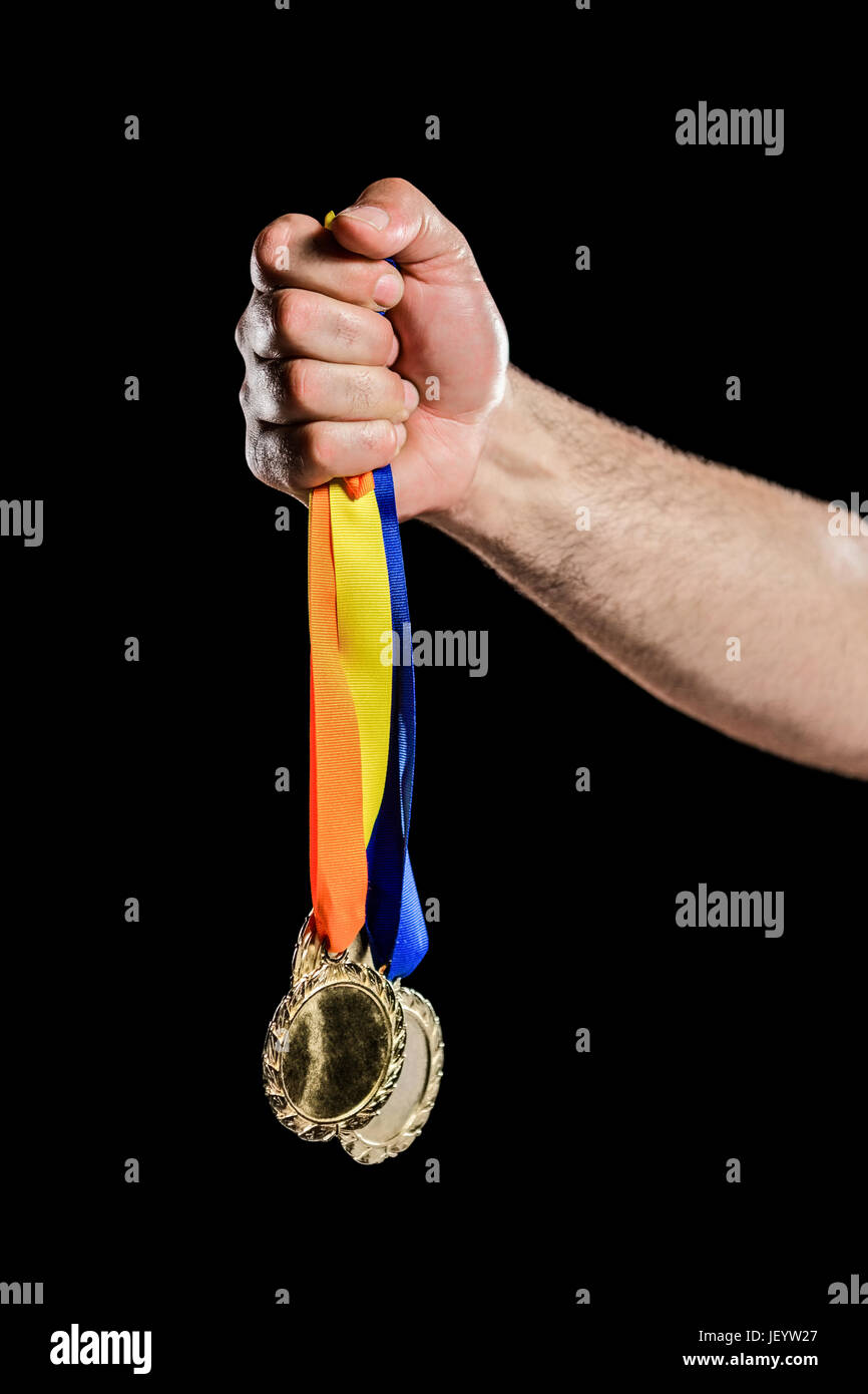 Wearing his two gold medals hi-res stock photography and images - Alamy
