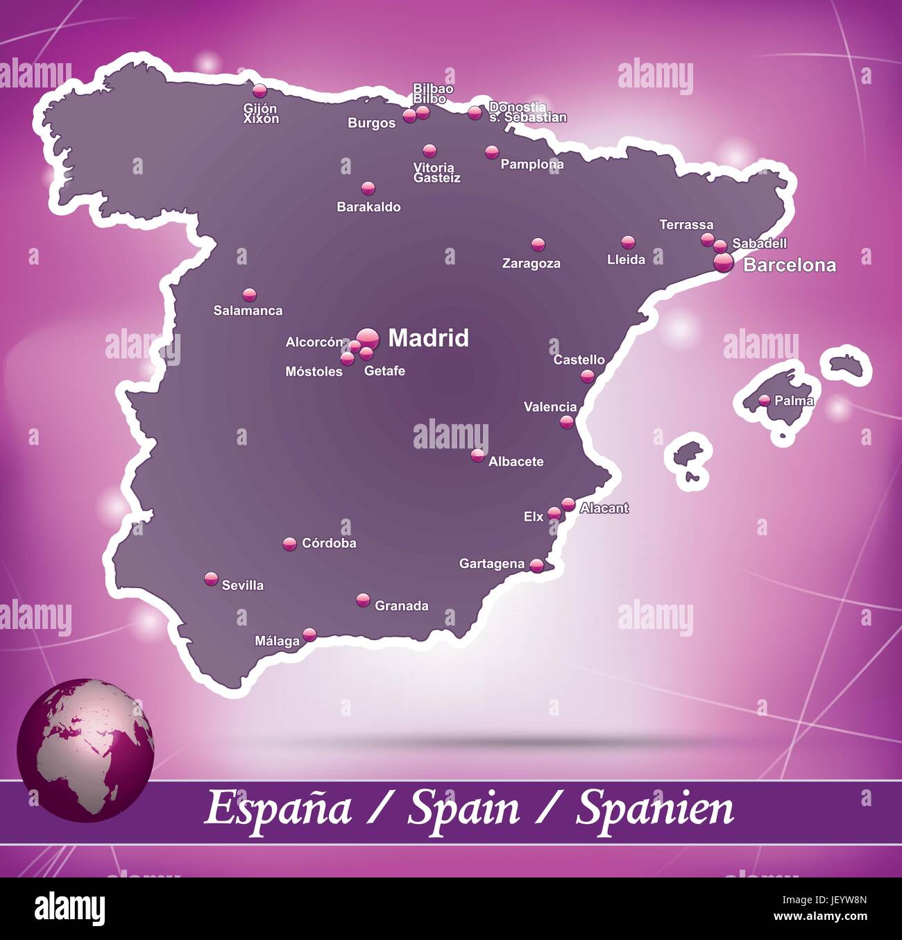 Map of barakaldo spain hi-res stock photography and images - Alamy