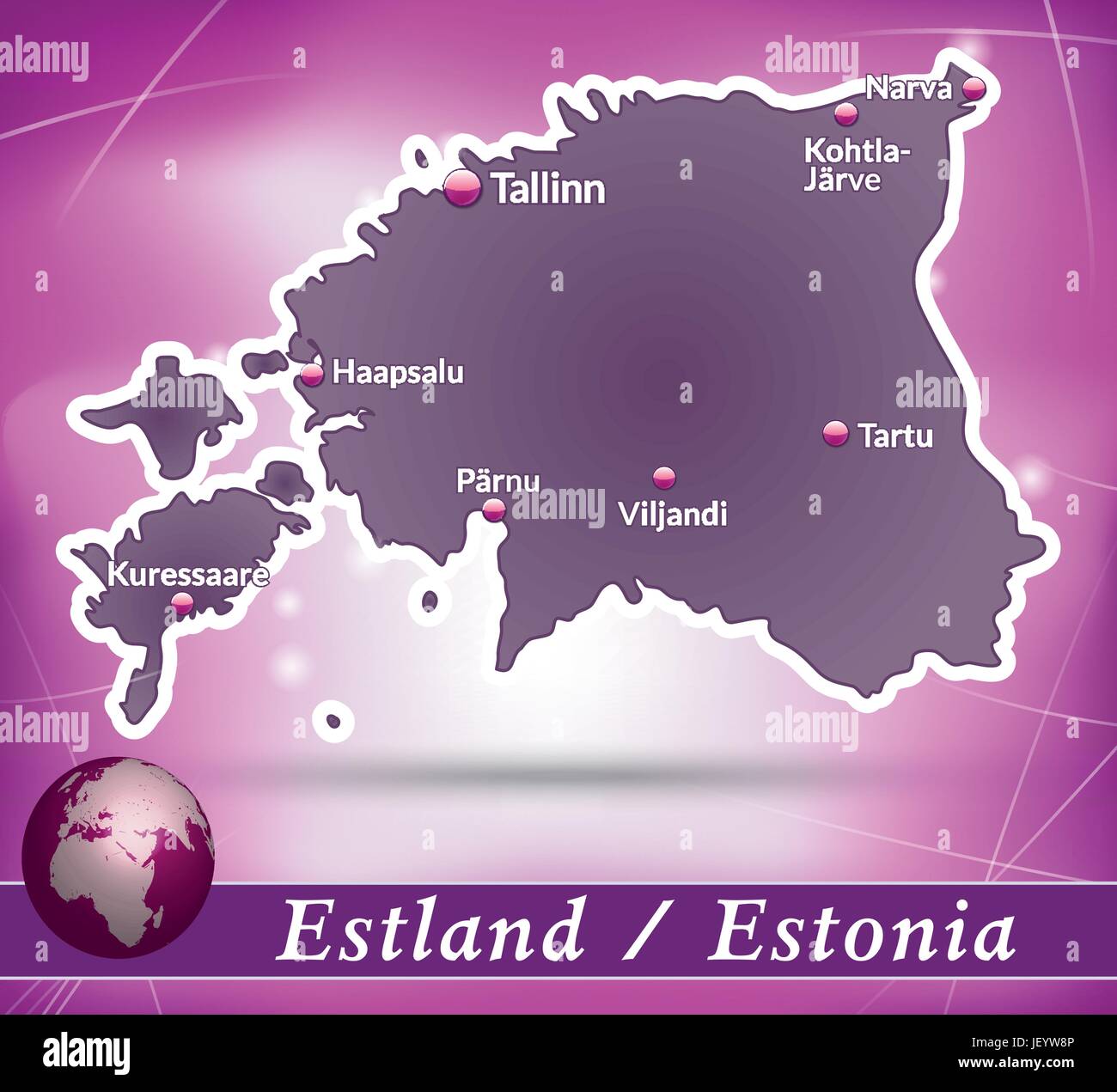 Estonia Europe Map High Resolution Stock Photography and Images - Alamy