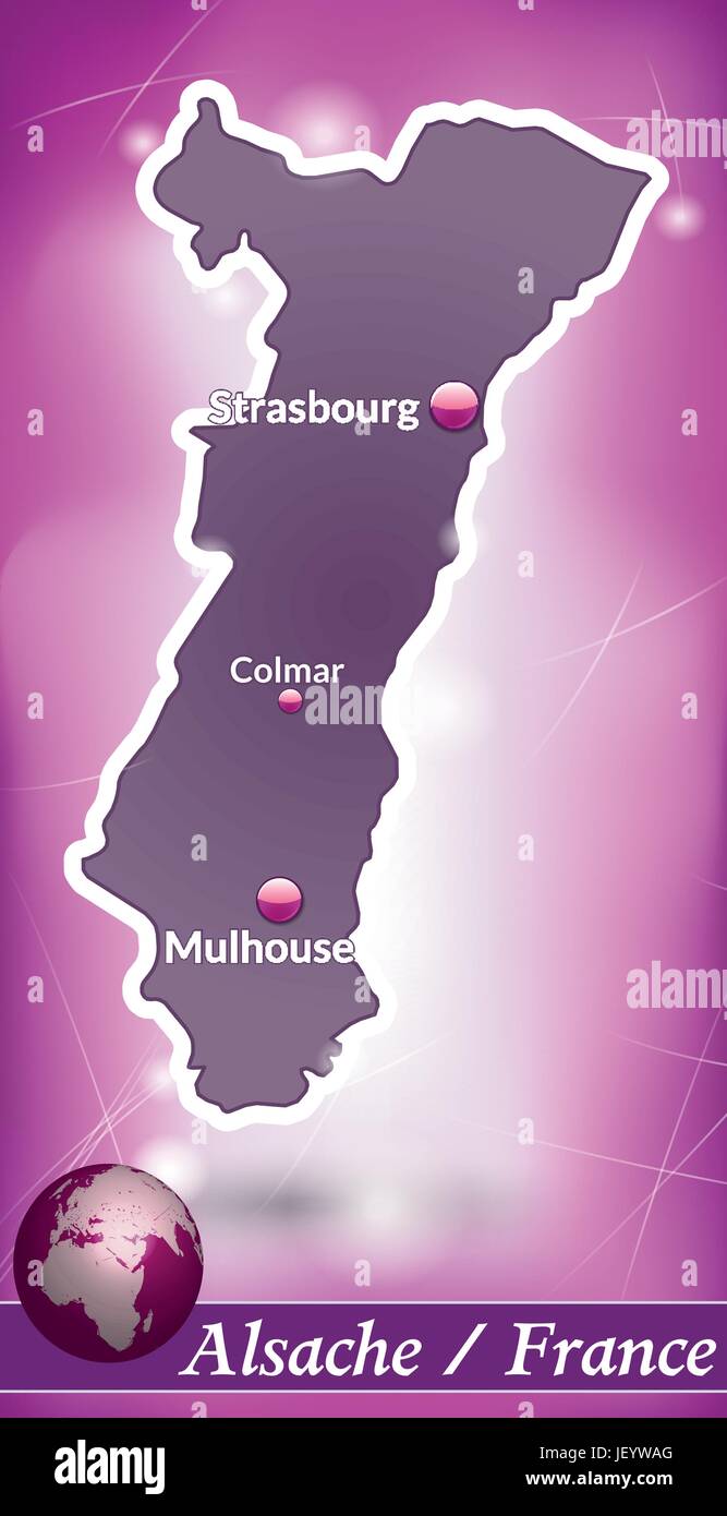 Map of alsace hi-res stock photography and images - Alamy