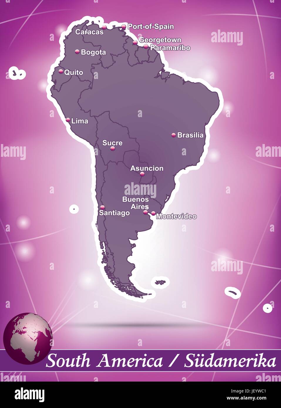 south america, card, continent, atlas, map of the world, map, model ...